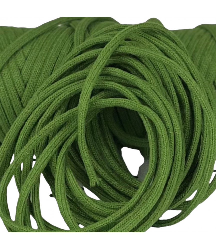 Turquoise 4mm Braided Cotton Cord 100 metres